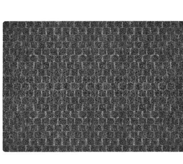 TrafficMaster Premiere Squares Charcoal 3 ft. x 4 ft. Needlepunch ...