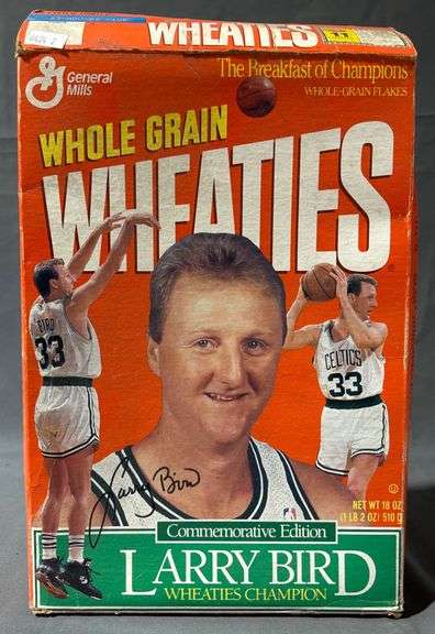 Larry Bird Wheaties Commemorative Edition Box and Mountain Dew Can ...