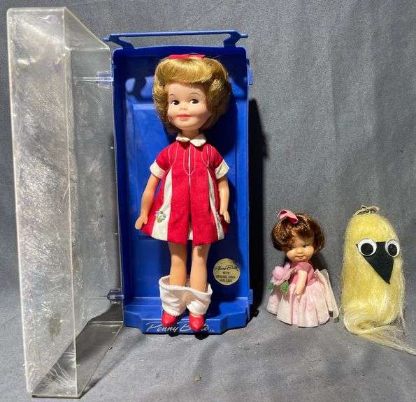 1960s Penny Brite Doll, Miniature Doll, and Yellow Character Figurine ...
