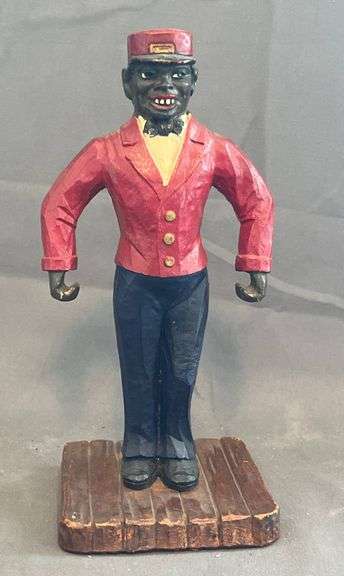 1930s Phillip Morris Black Americana Bellhop, missing suitcases ...