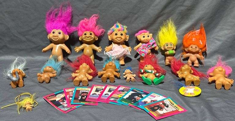 Troll Dolls with Accessories and Trading Cards - Metzger Property ...