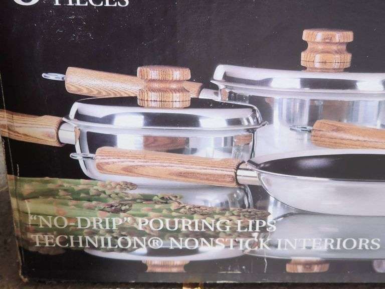 Mirro Chef’s Touch 9-Piece Cookware Set with Nonstick Interiors ...