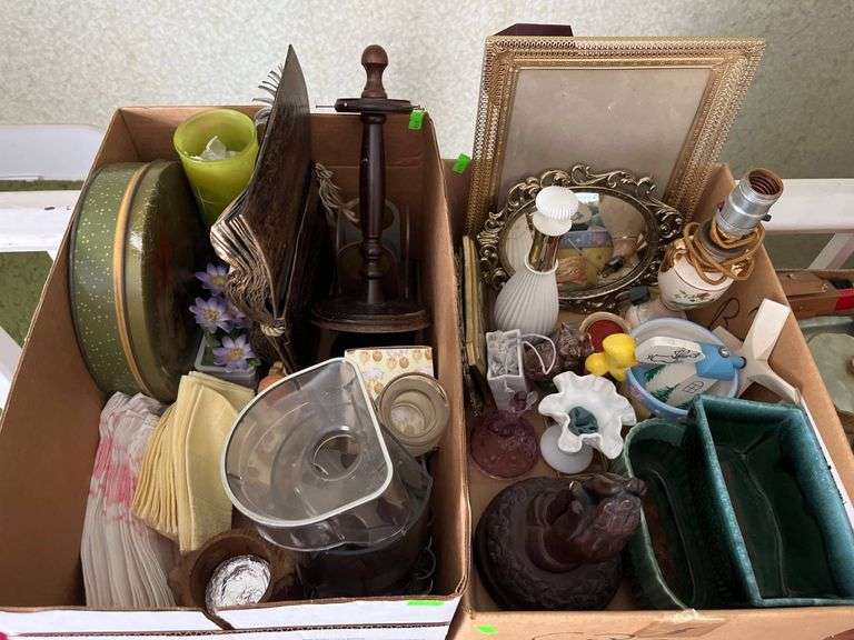 Decorative and Functional Items in Two Boxes - Metzger Property ...