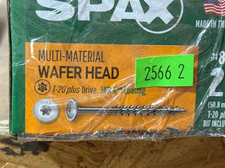 SPAX 3/8” x 5” Exterior Screws (25pc) & SPAX Multi Material Wafer Head ...