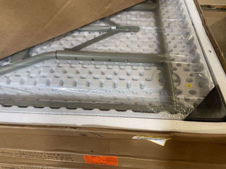 30x60” Rectangular Height Adjustable Plastic Folding Table - Metzger ...