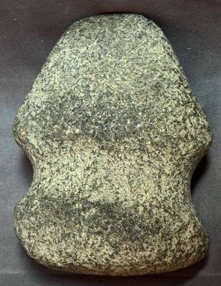 Native American Carved Stone Tool with Tapered Edges, 4.25”x3.5 ...