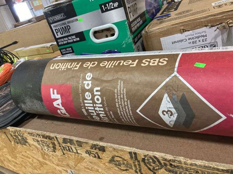 GAF Tri-Ply SBS Granular Cap Sheet 3 ft. x 32.25 ft. (100 sq. ft. Net ...