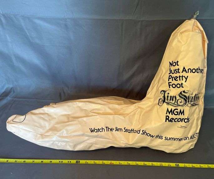 Inflatable Foot-Shaped Promotional Item for Jim Stafford MGM Records ...