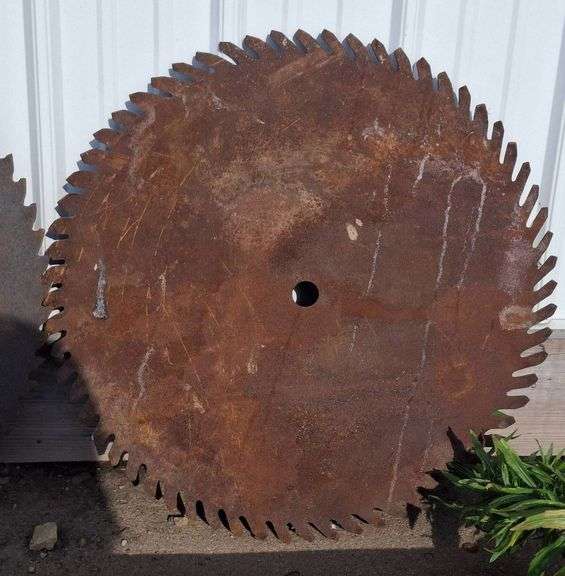 Two Large Circular Saw Blades with Central Mounting Holes - Metzger ...