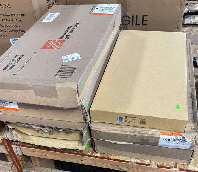 Home Decorators Collection Brooking Carrera Marble 12 MIL x 12 in. W x ...