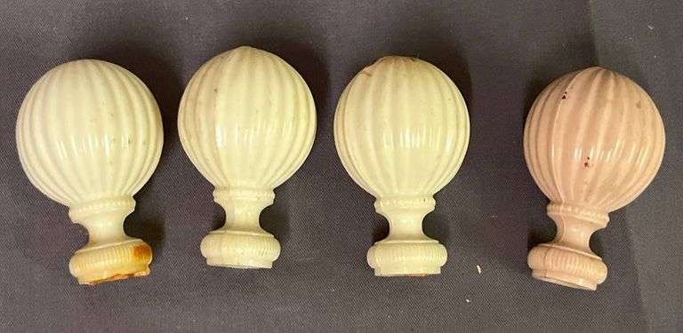 Four Ribbed Plastic Lamp Finials 2″ - Metzger Property Services, LLC