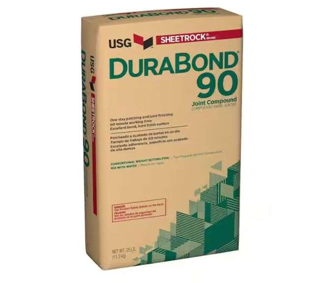 USG Sheetrock Brand 25 lb. Durabond 90 Setting-Type Joint Compound ...