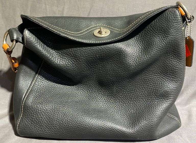 Coach Leather Shoulder Bag with Turnlock Closure - Metzger Property ...