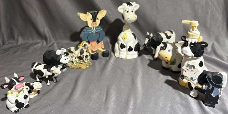 Cow Figurines and Dispensers - Metzger Property Services, LLC