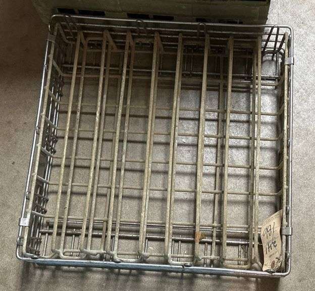 Three Metal Storage Crates Including Mesh and Wire Designs - Metzger ...