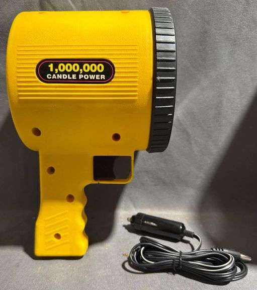 Superex 1,000,000 Candle Power Cordless Spotlight with Rechargeable ...