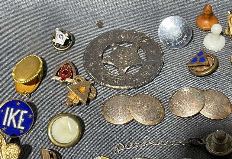 Lapel Pins, Coins, and Collectibles with Mixed Materials - Metzger ...