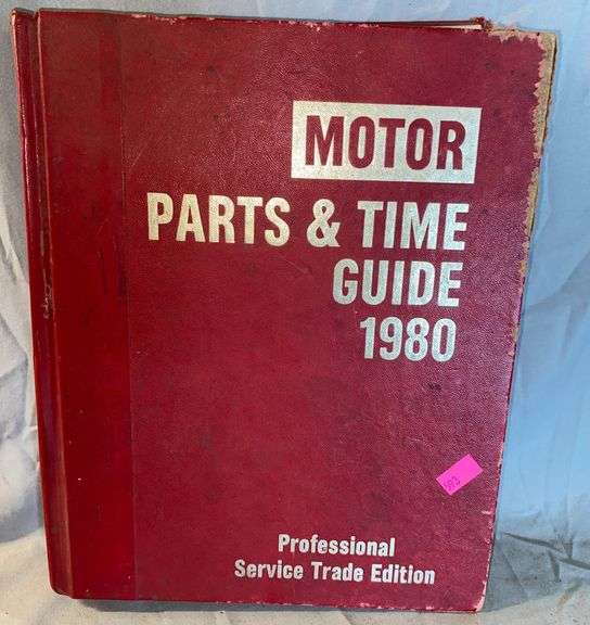 1980 Motor Parts & Time Guide, Professional Service Trade Edition ...