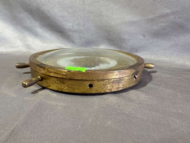Ship Wheel-Style Thermometer by Contractors’ Machinery Company, 6 ...