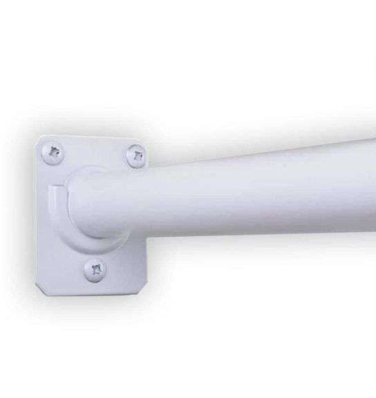 2- Closet Pro 96in.to 120 in. White Heavy-Duty Steel Adjustable Hanging ...