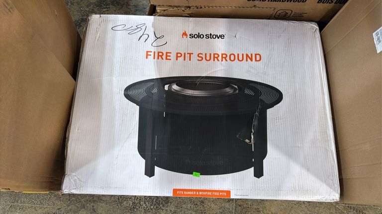 Solo Stove 42 in. x 20 in. Surround Outdoor Coated Steel Fire Pit Table ...