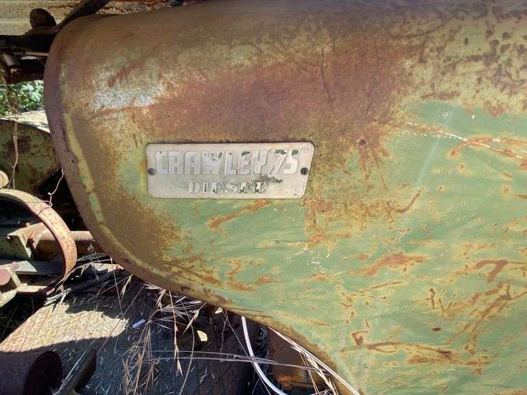 Crawley 75 Diesel Tractor with Corrugated Metal Roof - Metzger Property ...