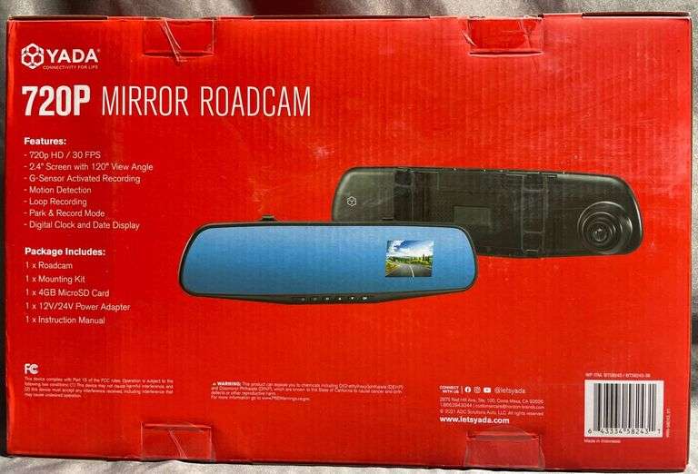 Yada 720p Mirror Roadcam