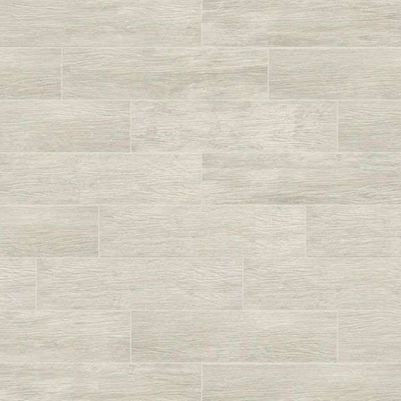 TrafficMaster Capel Bianco 6 in. x 24 in. Matte Ceramic Wood Look Floor ...