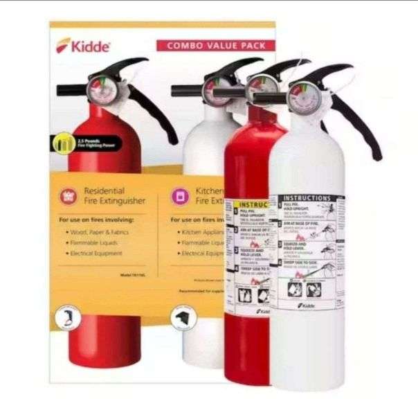 Kidde Residential and Kitchen (1-A:10-B:C) Class ABC and Class BC 3.9 ...