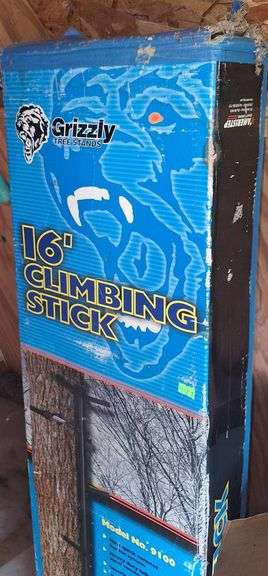 Grizzly 16′ Climbing Stick and API Outdoors Tree Stand in Boxes ...