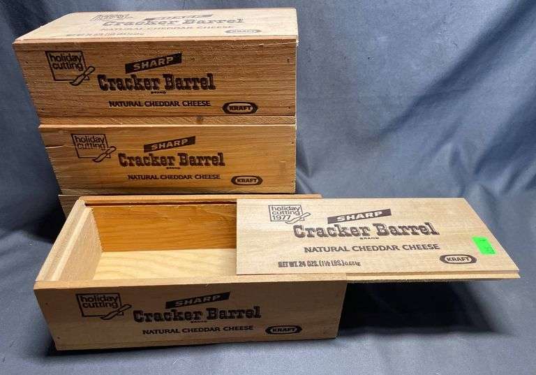 Kraft Cracker Barrel Cheese Boxes with Sliding Lids - Metzger Property ...
