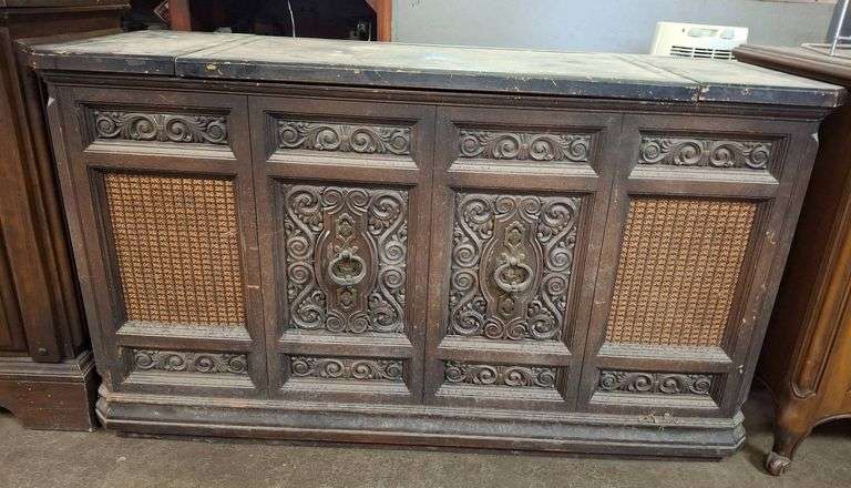 General Electric Console Stereo Cabinet with Turntable Model G929G ...