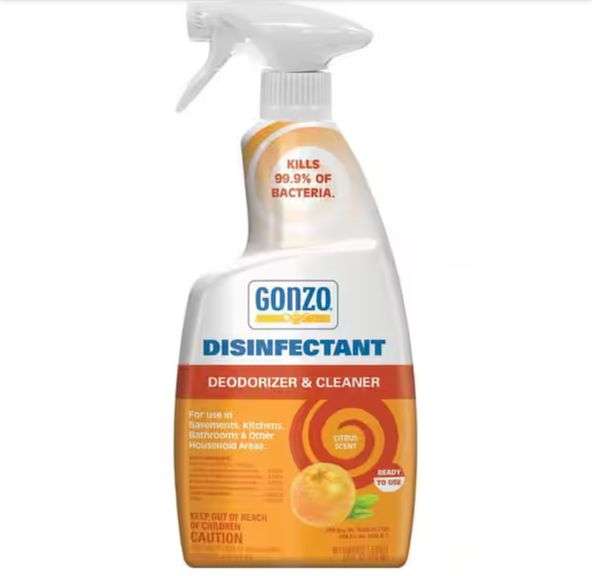 Gonzo 24 oz. Citrus Disinfectant Cleaner (6-Pack) - Metzger Property Services, LLC