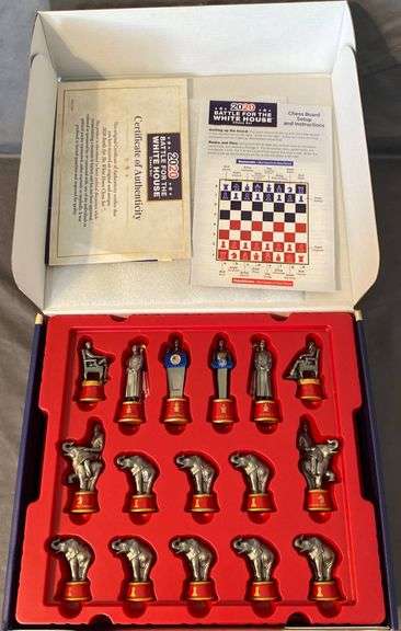 2020 Battle for the White House Chess Set by The Danbury Mint - Metzger ...