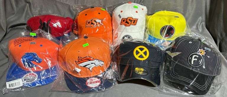 8 Branded Baseball Caps Featuring Sports and Pop Culture Logos ...