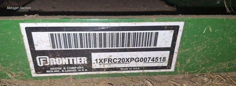 John Deere Frontier RC2060 Rotary Cutter, 5 ft - Metzger Property ...