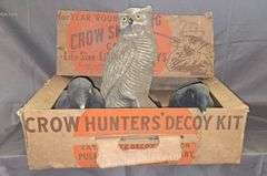 Crow Hunters Decoy Kit with Owl and Crow Decoys in Original Box ...