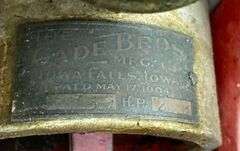 Gade Bros. 2 HP Engine on Wheeled Cart - Metzger Property Services, LLC