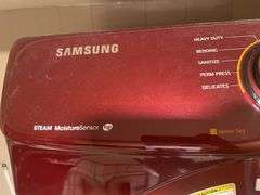 Samsung Front-Loading Steam Washer and electric Dryer, Red Finish ...