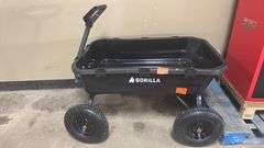 GORILLA CARTS 12 cu. ft. Patented Super Heavy-Duty Poly Dump Garden Cart, 1,600 lbs., 48 in. x ...