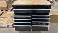 Husky 46 in. x 25 in. D 9-Drawer Mobile Workbench with Adjustable ...