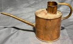 Brookstone Copper Watering Can with Cylindrical Body - Metzger Property ...