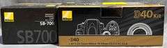 Nikon D40 Digital Camera Kit with 18-55mm Lens and SB-700 Speedlight ...
