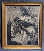 Three Framed Ink Drawings Signed by Artists, Various Sizes - Metzger ...