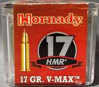 Hornady .17 HMR 17 Gr. V-Max Ammunition, 50 Rounds - Metzger Property ...