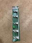 Everbilt 17 in. Wall-Mounted White Steel Spring Grip Clip Adjustable ...