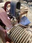 Stationary Hit-and-Miss Gas Engine with Red Flywheels - Metzger ...