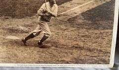 1993 MLB-Licensed Babe Ruth 60th Home Run Commemorative Print with ...