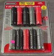 Brinkmann 10-Pack 6-LED Flashlights with Batteries Included - Metzger ...