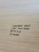 10-Laminate MDF Light Wood Grain 3/4”x5’x8’ you are bidding times the ...